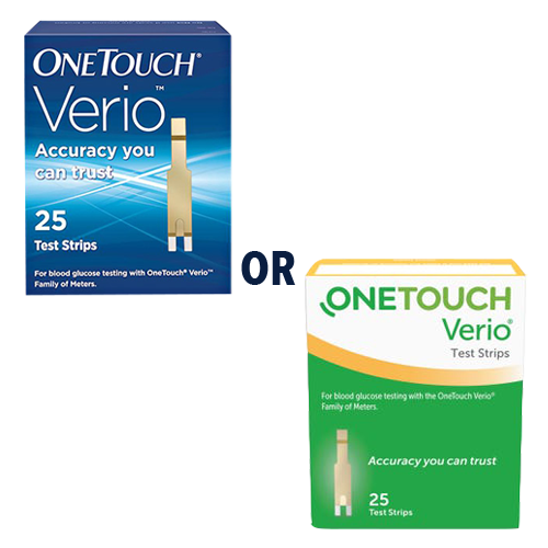 One Touch - Verio Retail 25 ct - Test Strip Bank - We Buy Diabetic Test ...